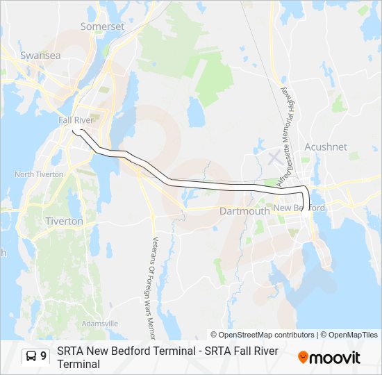 9 Route: Schedules, Stops & Maps - Fall River To New Bedford Express ...