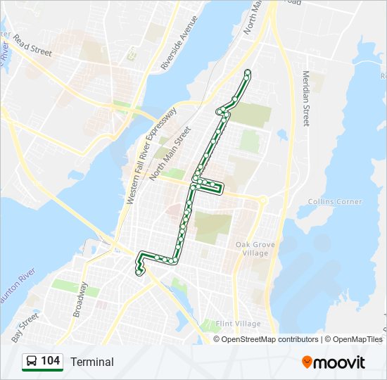 Ruta 104: horarios, paradas y mapas - Terminal (Actualizado)