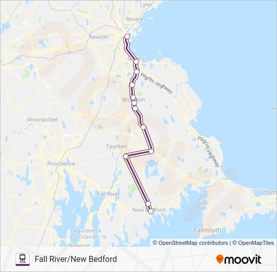 FALL RIVERNEW BEDFORD Route: Schedules, Stops & Maps - #2041 | New ...