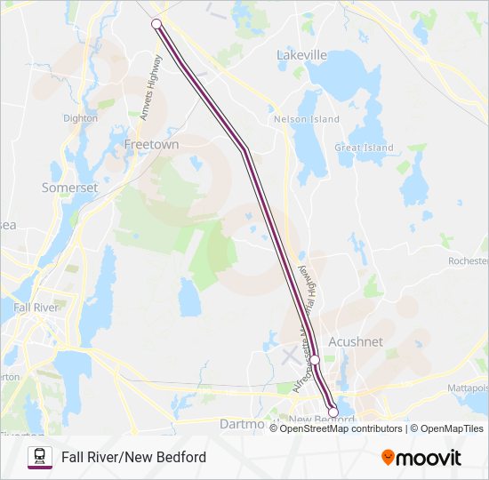 Ruta FALL RIVERNEW BEDFORD: horarios, paradas y mapas - #2055 | New ...