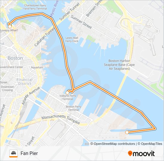 Ruta LOVEJOY FAN PIER PIER 10: horarios, paradas y mapas - Fan Pier ...