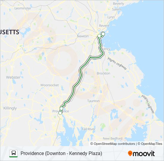 peter pan Route: Schedules, Stops & Maps - Providence (Downton ...