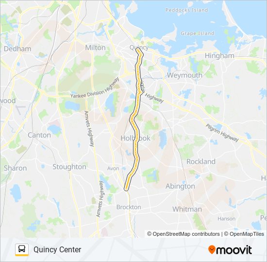 230 Route: Schedules, Stops & Maps - Quincy Center (Updated)