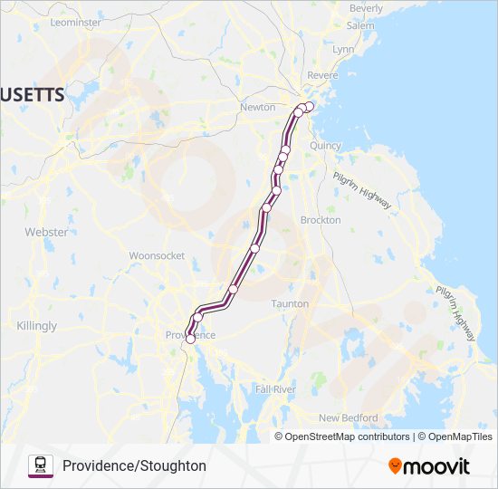 PROVIDENCESTOUGHTON Route: Schedules, Stops & Maps - #892 | South ...