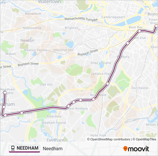 Ruta needham: horarios, paradas y mapas - #673 | Needham Heights ...