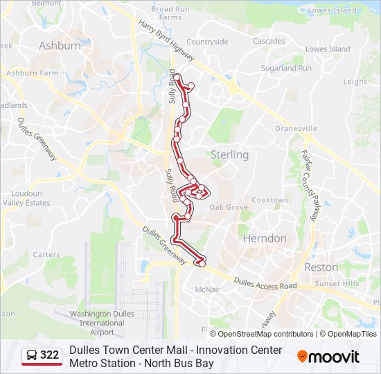 322 Route: Schedules, Stops & Maps - Innovation Station/Dulles Town ...