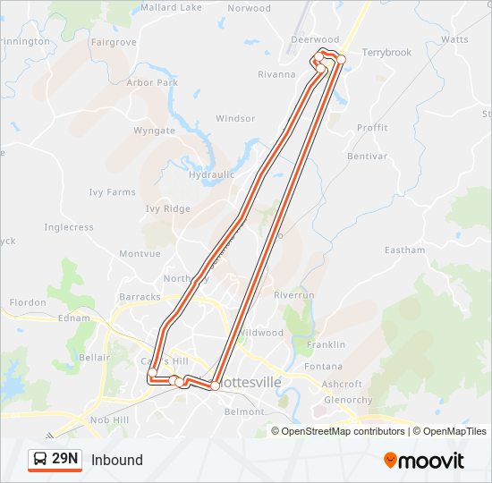 Ruta 29n: horarios, paradas y mapas - Inbound (Actualizado)