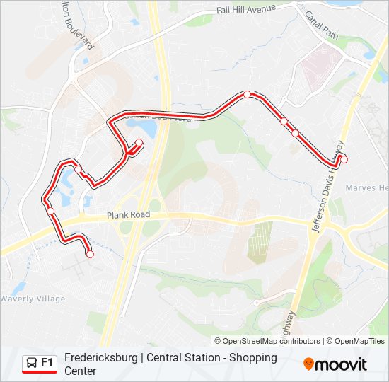 Ruta f1: horarios, paradas y mapas - Inbound (Actualizado)
