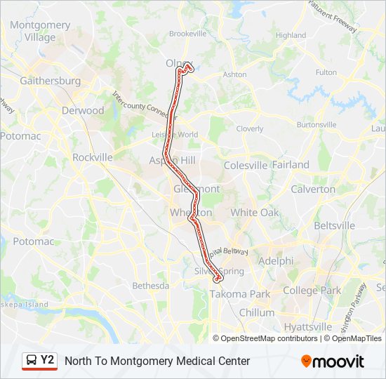 y2 Route: Schedules, Stops & Maps - North To Montgomery Medical Center ...