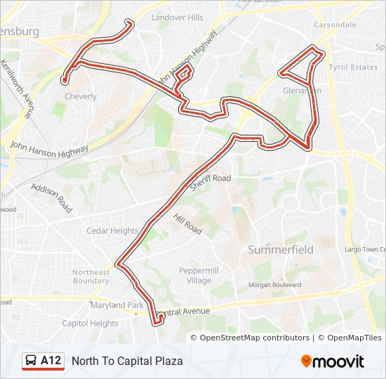 a12 Route: Schedules, Stops & Maps - North To Capital Plaza (Updated)