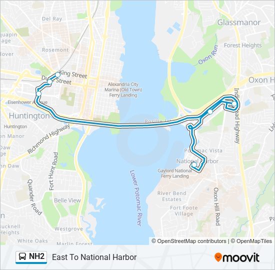 nh2 Route: Schedules, Stops & Maps - East To National Harbor (Updated)