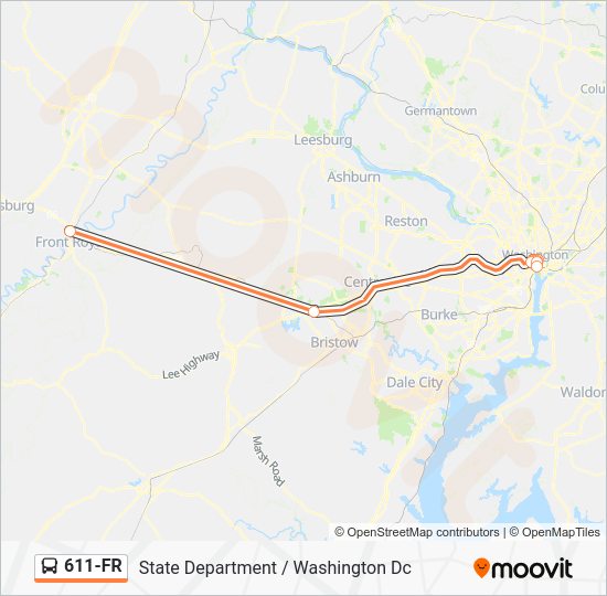 Ruta 611FR: horarios, paradas y mapas - State Department / Washington ...