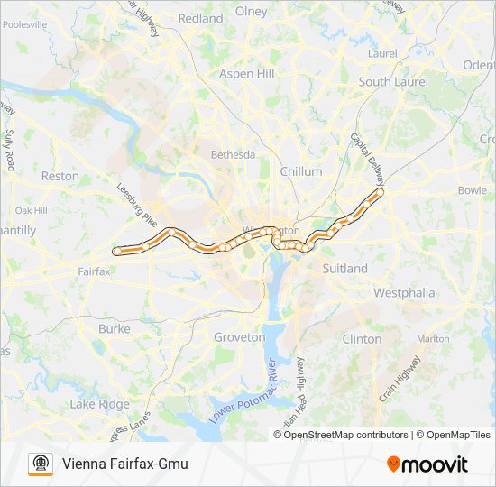 ORANGE Route: Schedules, Stops & Maps - Vienna Fairfax-Gmu (Updated)
