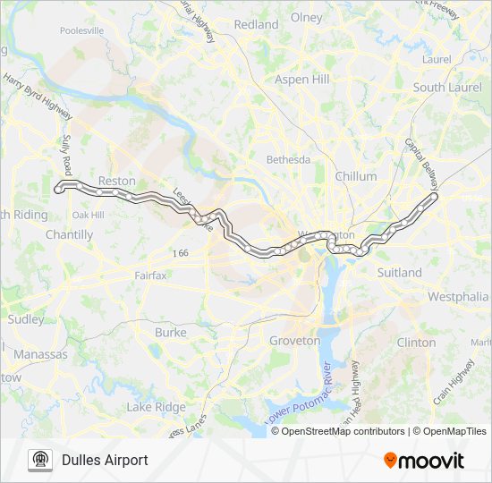 SILVER Route: Schedules, Stops & Maps - Dulles Airport (Updated)