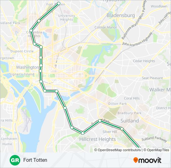 Ruta metrorail green line: horarios, paradas y mapas - Towards ...