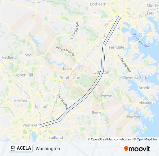 acela Route: Schedules, Stops & Maps - Washington (Updated)