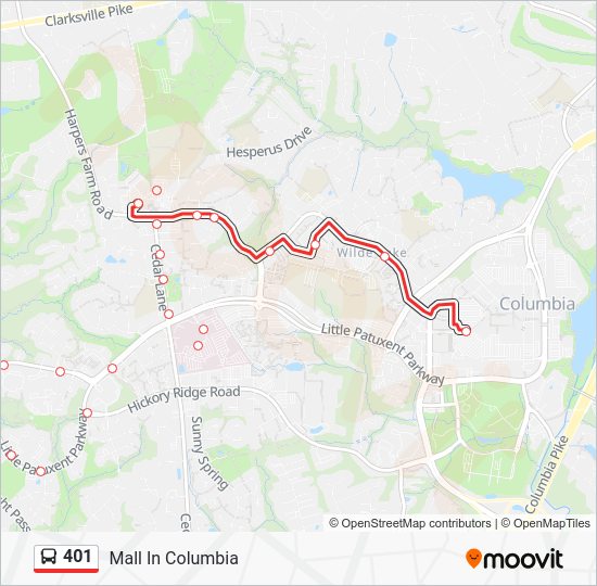 401 Route: Schedules, Stops & Maps - Mall In Columbia (Updated)