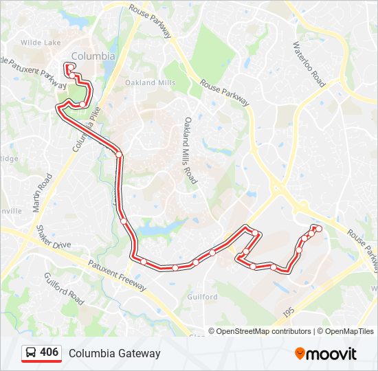 406 Route: Schedules, Stops & Maps - Columbia Gateway (Updated)