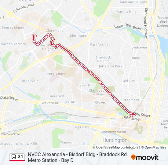 31 Route: Schedules, Stops & Maps - King St Metro Via King St (Updated)