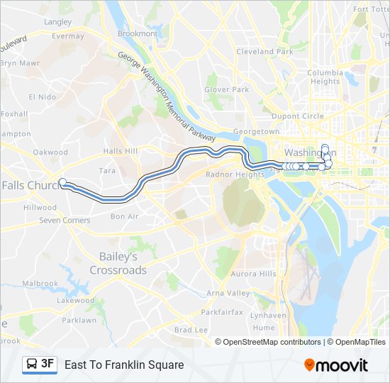 Ruta 3f: horarios, paradas y mapas - East To Franklin Square (Actualizado)