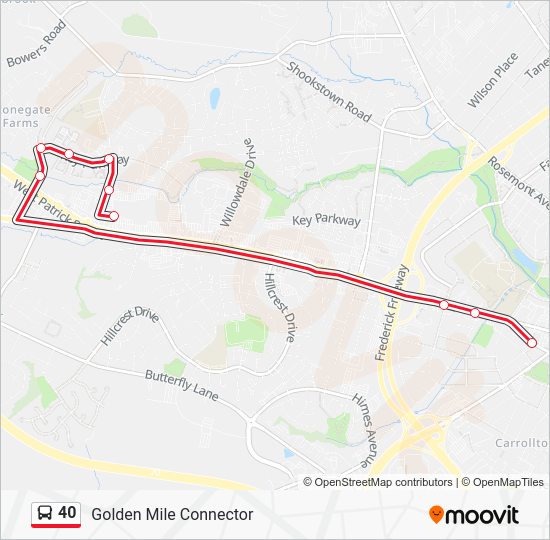 40 Route: Schedules, Stops & Maps - Transit Center (Updated)
