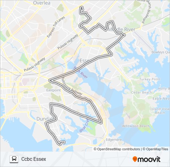 62 Route: Schedules, Stops & Maps - Ccbc Essex (Updated)