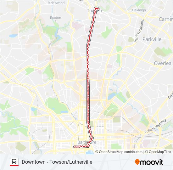 citylink red Route: Schedules, Stops & Maps - Towson Town Center (Updated)
