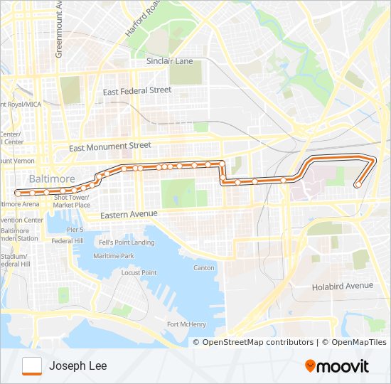 citylink orange Route: Schedules, Stops & Maps - Joseph Lee (Updated)