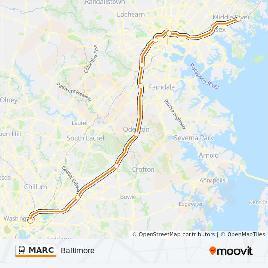 marc Route: Schedules, Stops & Maps - Baltimore Martin Airport (Updated)