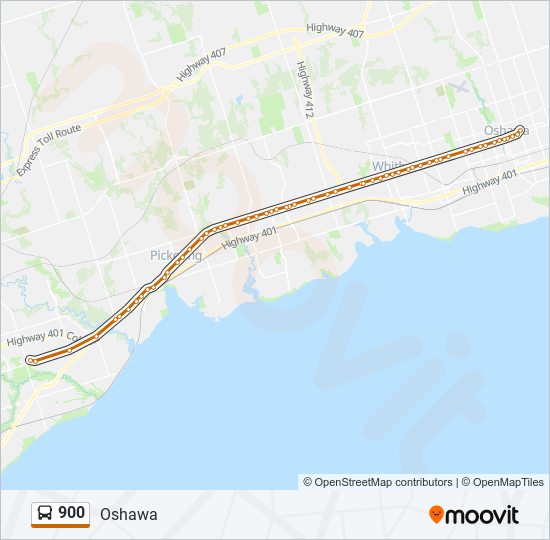 900 Route: Schedules, Stops & Maps - Oshawa (Updated)