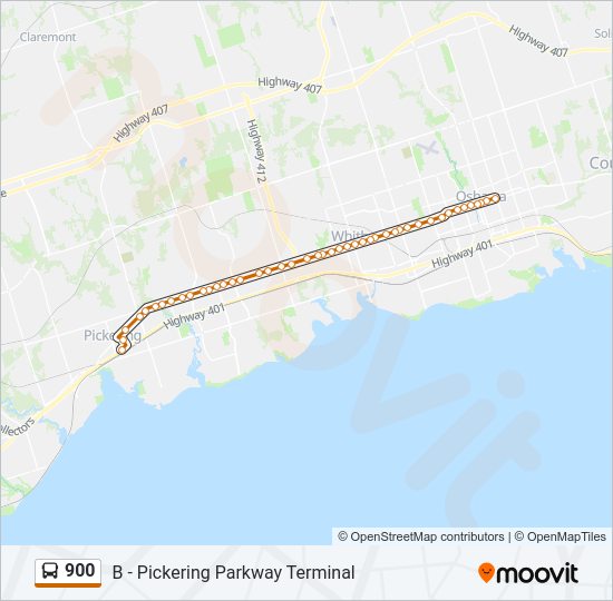900 Route: Schedules, Stops & Maps - B - Pickering Parkway Terminal ...