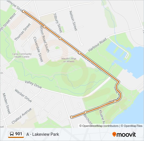 901 Route: Schedules, Stops & Maps - A - Lakeview Park (Updated)