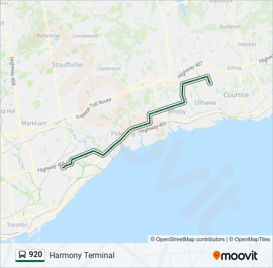 920 Route: Schedules, Stops & Maps - Harmony Terminal (Updated)