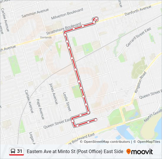 31 Route: Schedules, Stops & Maps - Eastern Ave at Minto St (Post ...