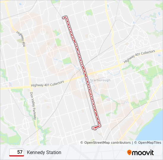 57 Route: Schedules, Stops & Maps - Kennedy Station (Updated)