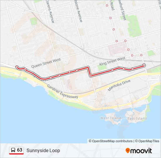 63 Route: Schedules, Stops & Maps - Sunnyside Loop (Updated)