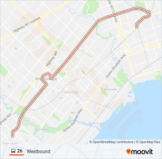 26 Route: Schedules, Stops & Maps - Westbound (Updated)