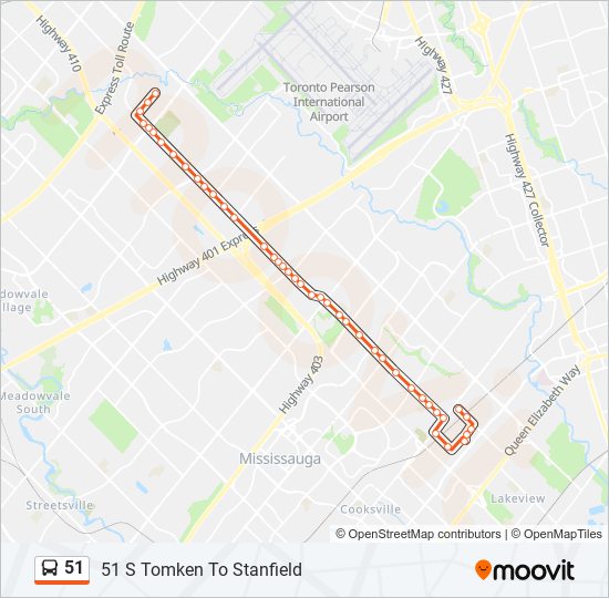 51 Route: Schedules, Stops & Maps - 51 S Tomken To Stanfield (Updated)
