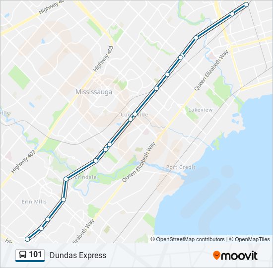 101 Route: Schedules, Stops & Maps - Eastbound (Updated)