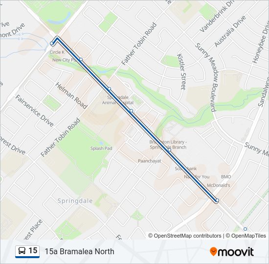 15 Route: Schedules, Stops & Maps - 15a Bramalea North (Updated)