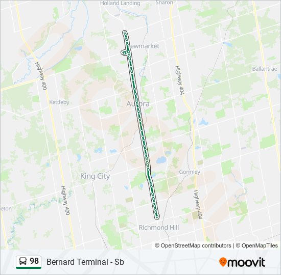 98 Route: Schedules, Stops & Maps - Bernard Terminal - Sb (Updated)