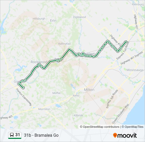 31 Route: Schedules, Stops & Maps - 31b - Bramalea Go (Updated)