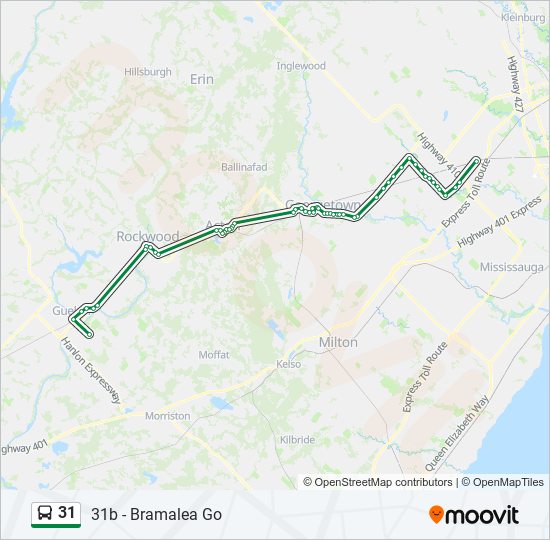 31 Route: Schedules, Stops & Maps - 31b - Bramalea Go (Updated)