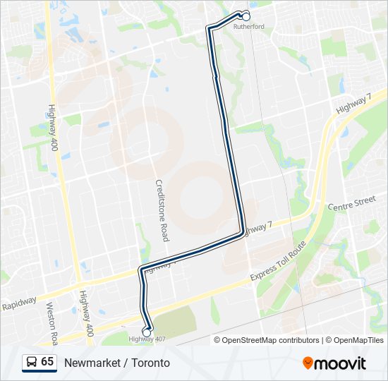 65 Route: Schedules, Stops & Maps - 65d - Hwy. 407 Bus Term (Updated)