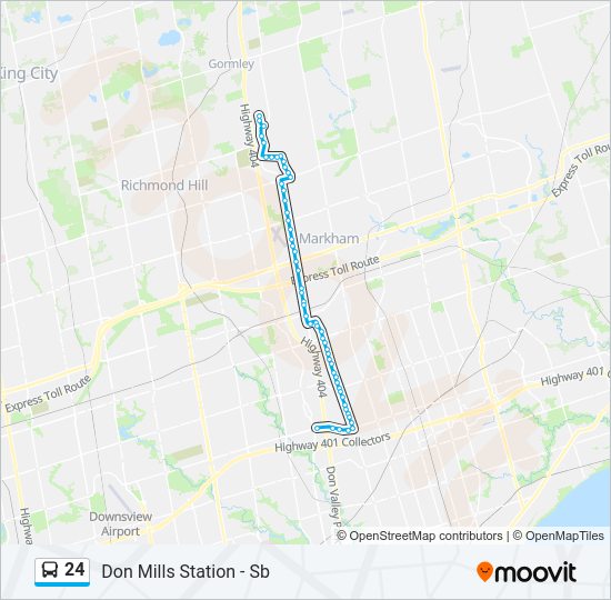 24 Route: Schedules, Stops & Maps - Don Mills Station - Sb (Updated)