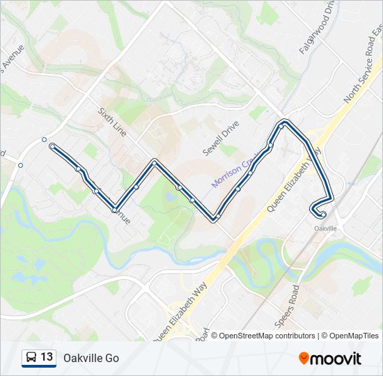 13 Route: Schedules, Stops & Maps - Oakville Go (Updated)