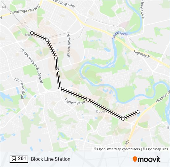 201 Route: Schedules, Stops & Maps - Block Line Station (Updated)