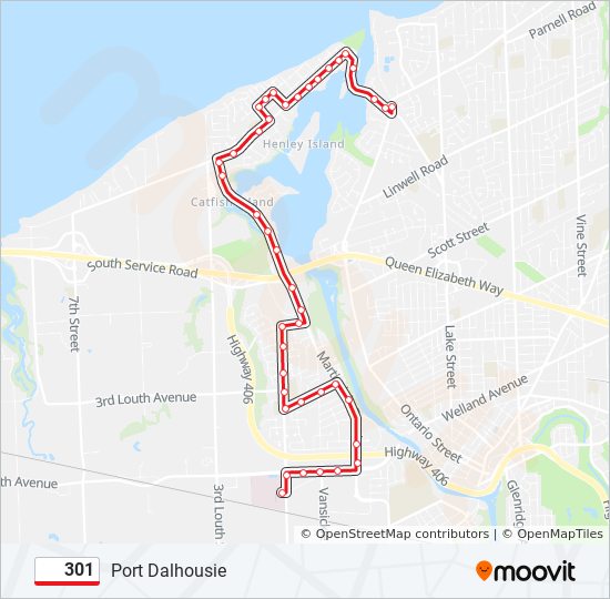301 Route: Schedules, Stops & Maps - Port Dalhousie (Updated)