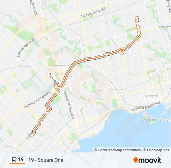 19 Route: Schedules, Stops & Maps - 19 - Square One (Updated)