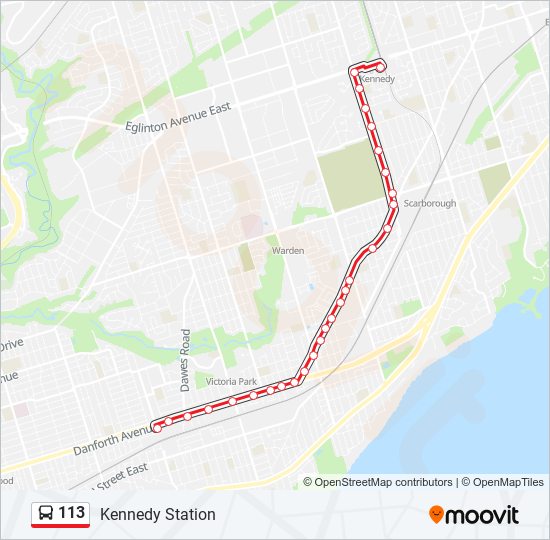 113 Route: Schedules, Stops & Maps - Kennedy Station (Updated)